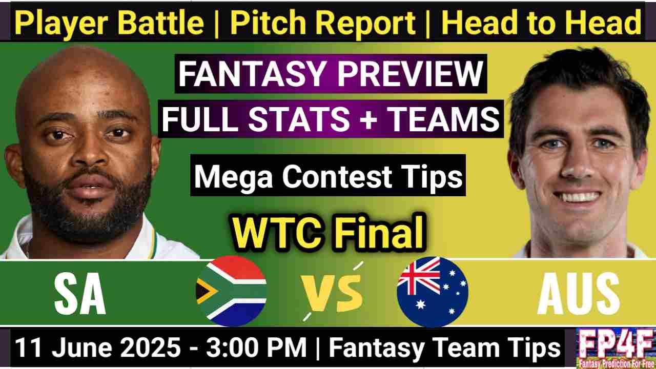 SA vs AUS Stats, WTC Final, SA vs AUS Player Battle, Player Stats, Head ...